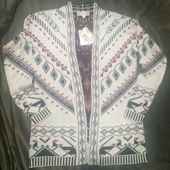Pink Republic | Sweaters | Pink Republic Sweater Cardigan Geometric ...